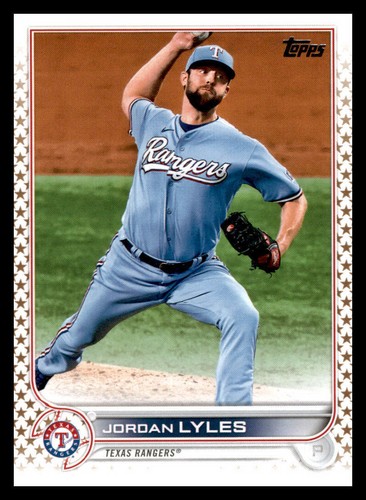 2022 Topps Jordan Lyles #376 Texas Rangers GOLD STAR | eBay