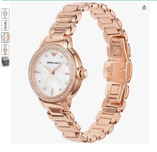 NEW IN BOX Emporio Armani $325 MSRP Rose Gold Women's Watch AR11523 | eBay