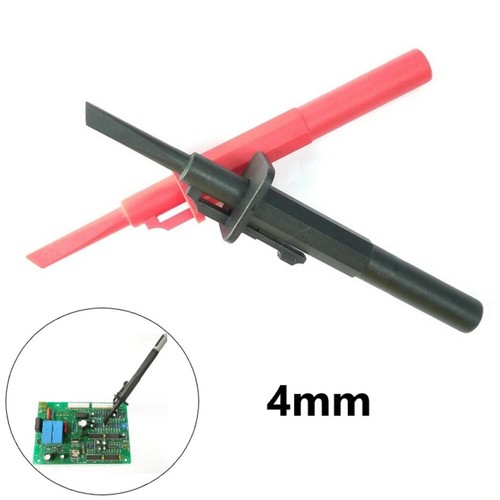 4mm Multimeter Probes Silicone Banana Socket Quick Test Hook Clamp ...