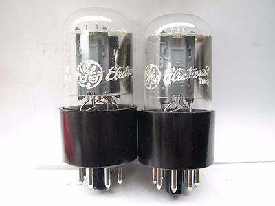 6SN7 GTB GE NOS Rare Bridge Filament PLATINUM MATCHED PAIR | eBay