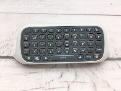 Microsoft XBOX 360 Chat pad Keyboard X814365-001 White OEM Genuine | eBay