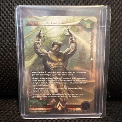 Alpha Clash TCG Iconic Rare IR Foil Magnate, The Undisputed NM AC1-038 ...