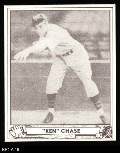 1940 Play Ball Reprint #19 Ken Chase Senators 8 - NM/MT | eBay