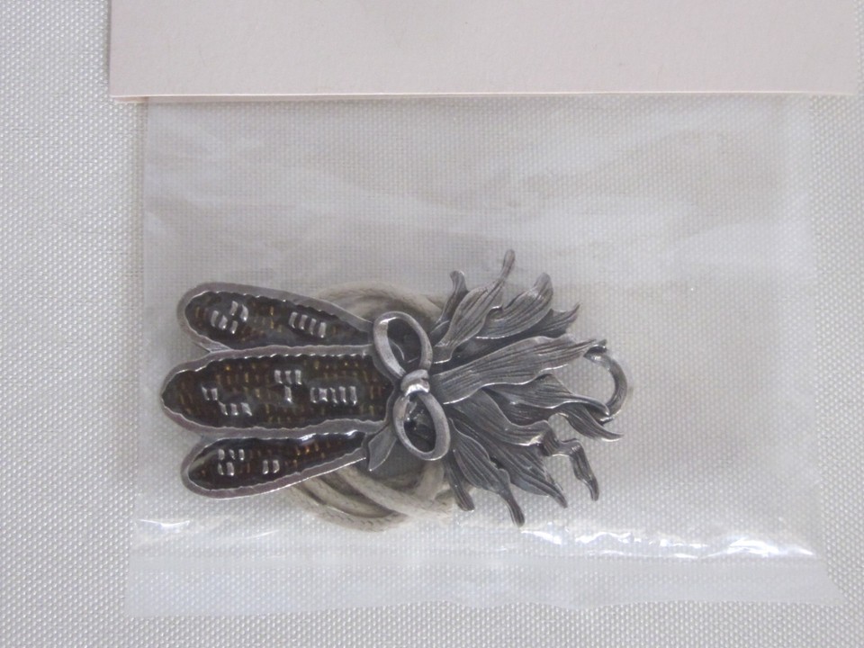 Longaberger Danforth Indian Corn Tie On NIP ~ Autumn ~ Fall ~ Halloween ...