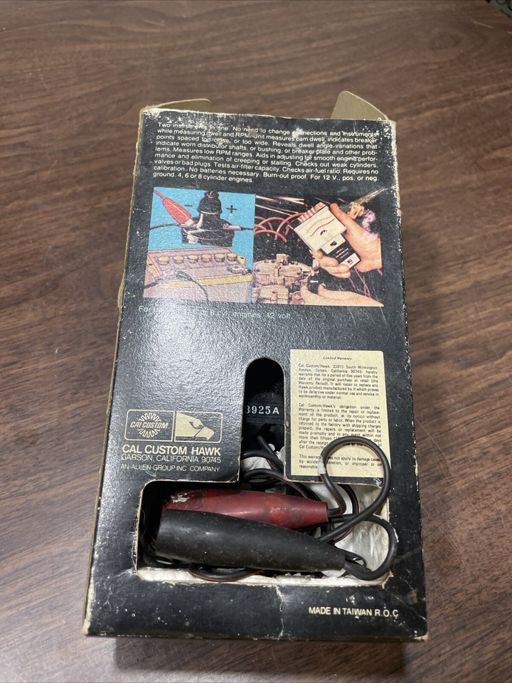 Hawk Engine Analyzer Dwell Tachometer Points Ignition Tester 742 With ...