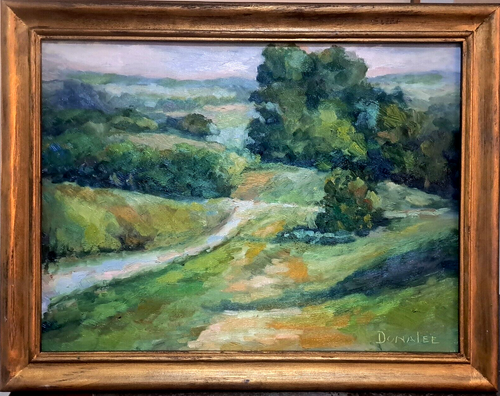 Oil Painting Landscape Rolling Hills Fields Farmland Framed Original by ...