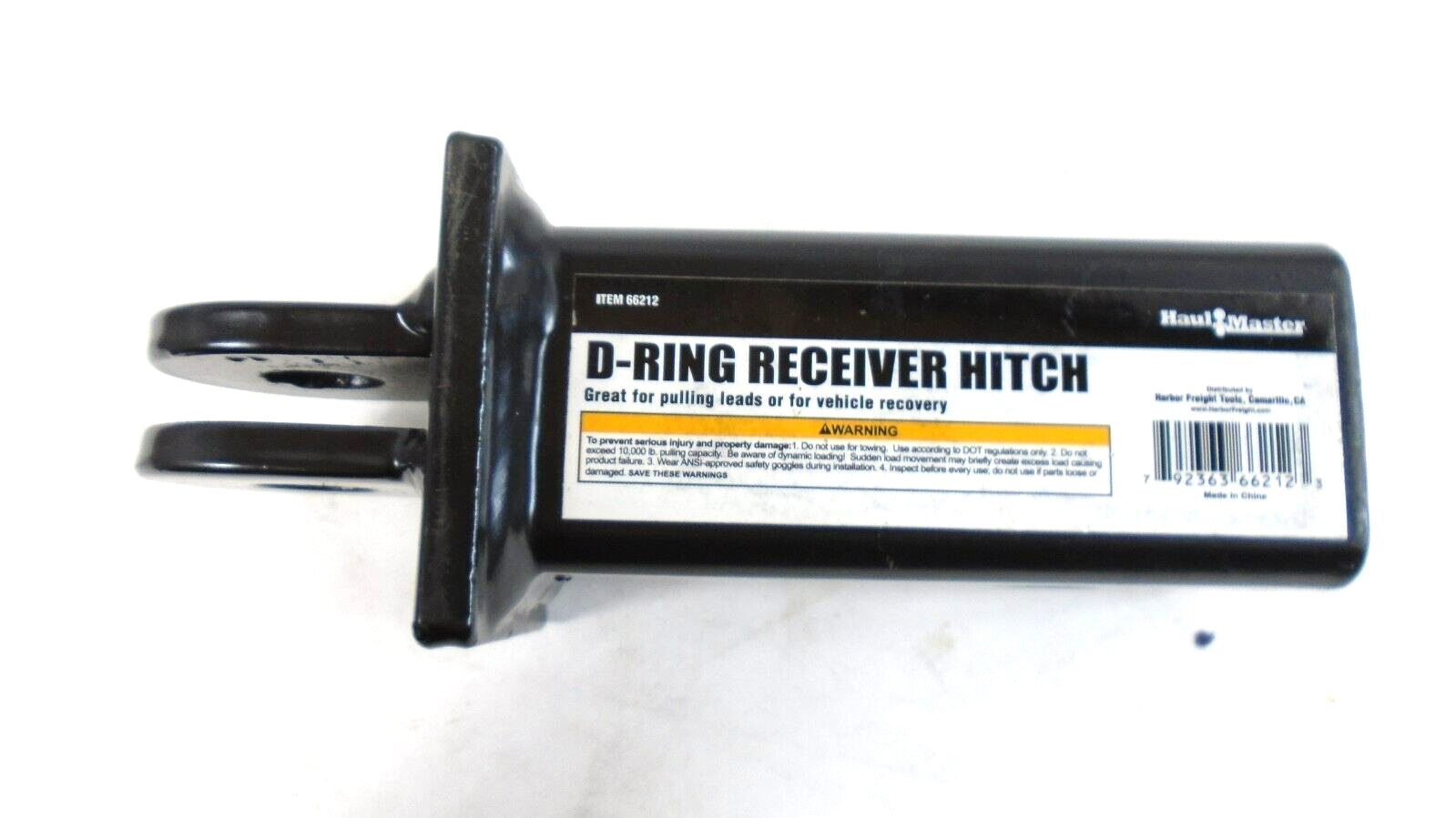 Haul Master D-Ring Receiver Hitch for 2" Receivers 10,000 lbs Capacity ...