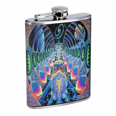 Abstract Cosmic E1 Flask 8oz Stainless Steel Hip Drinking Whiskey | eBay