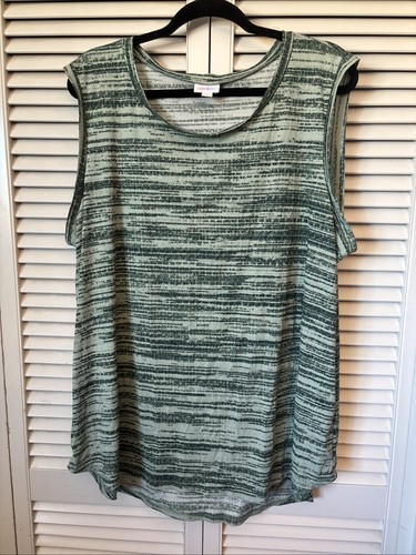 LuLaRoe Cocoa Sleeveless Tank 3XL Variegated Green | eBay