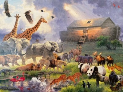 NEW Abraham Hunter Noah´s Ark 1000 Piece Puzzle 2x2 animals USA Crazart ...