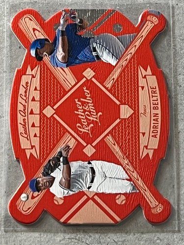 2019 Leather & Lumber Adrian Beltre Die-Cut #LAL-8 Texas Rangers | eBay