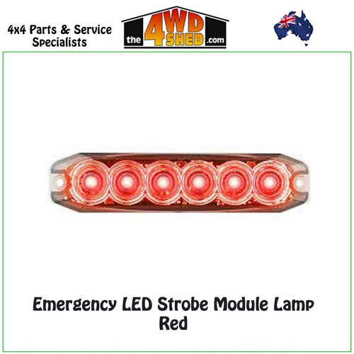 Emergency Style IP67 LED Strobe Module 3w Lamp 14 Flash Patterns - RED ...