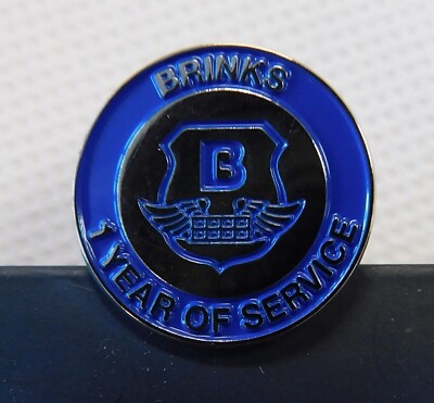 Brinks Employee 1 Year Of Service Pin | eBay