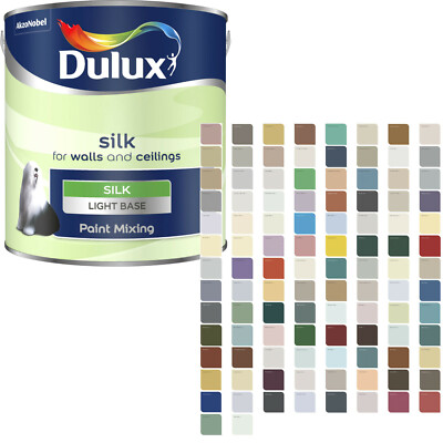 Dulux Silk Paint 2.5L for walls and ceilings 200 colours tinted to ...