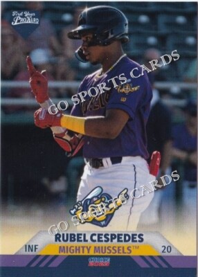 2023 Fort Myers Mighty Mussels Rubel Cespedes RC Rookie Card Twins ...