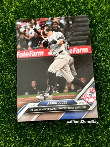 AARON JUDGE 2024 Topps Now #245 24 XBHs In Month Marks Yankees Most ...