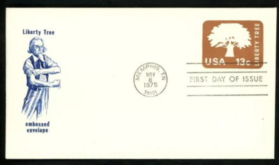 LIBERTY TREE #U576 1975 MUSCULAR UNCLE SAM CACHET FDC VF UNADDRESSED | eBay
