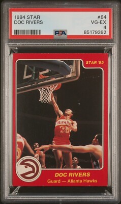 1984-85 Star #84 Doc Rivers | PSA 4 | Atlanta Hawks | eBay