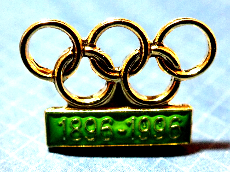 RARE IOC INTL OLYMPIC COMMITTEE CENTENNIAL 1896 TO 1996 'RINGS" GAMES ...