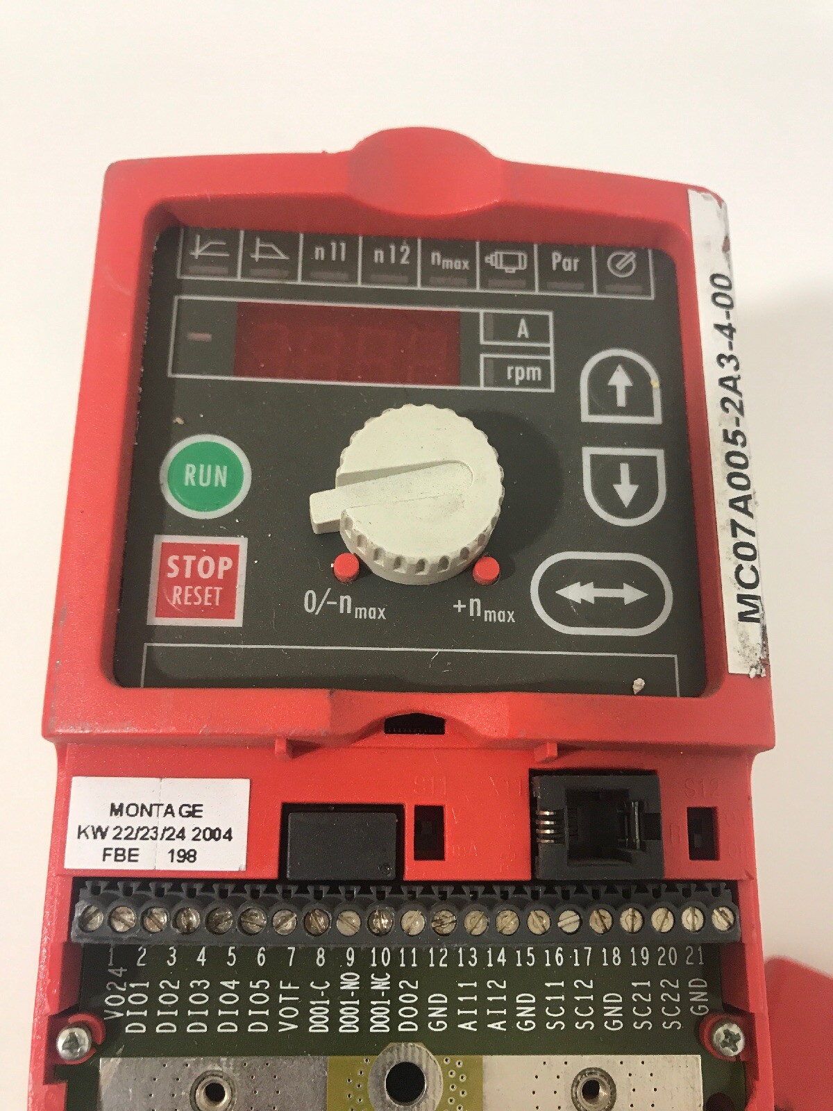 Sew Eurodrive MC07A005-2A3-4-00 vfd 3ph variable drive 3/4 hp .75 hp ...