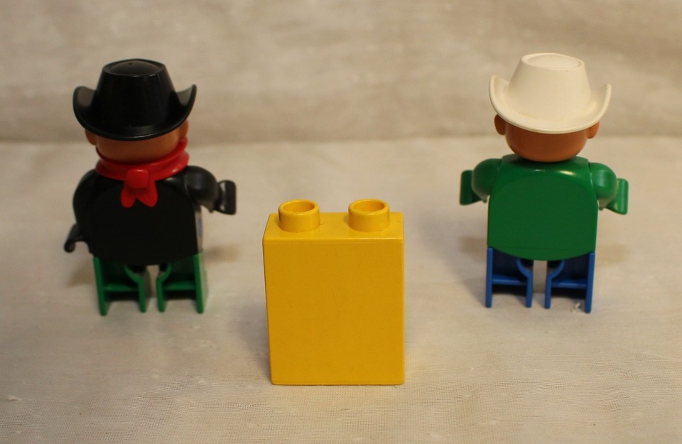 LEGO DUPLO Sheriff Bandit Wanted Block | eBay