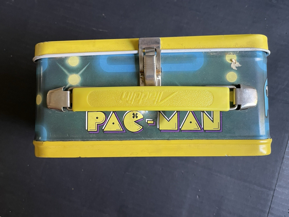 "PAC-MAN" Classic Video Game, Vintage 1980s Metal Lunchbox (No Thermos ...