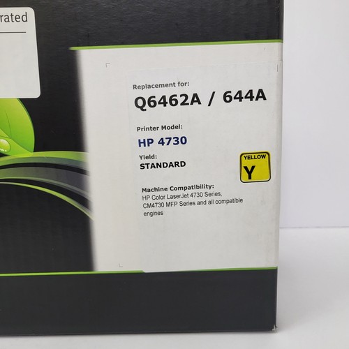 For HP 4730 Yellow Laserjet Replacement Toner Cartridge, Q6462A / 644A ...
