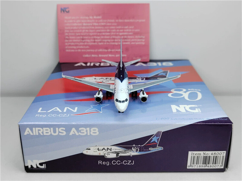 NG Models LAN Airlines for Airbus A318 CC-CZJ 80th anniversary 1:400 ...