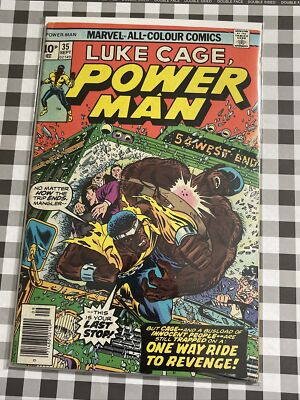 LUKE CAGE POWER MAN #35 MARIE SEVERIN BUS CRASH MARVEL UK BRITISH PRICE ...