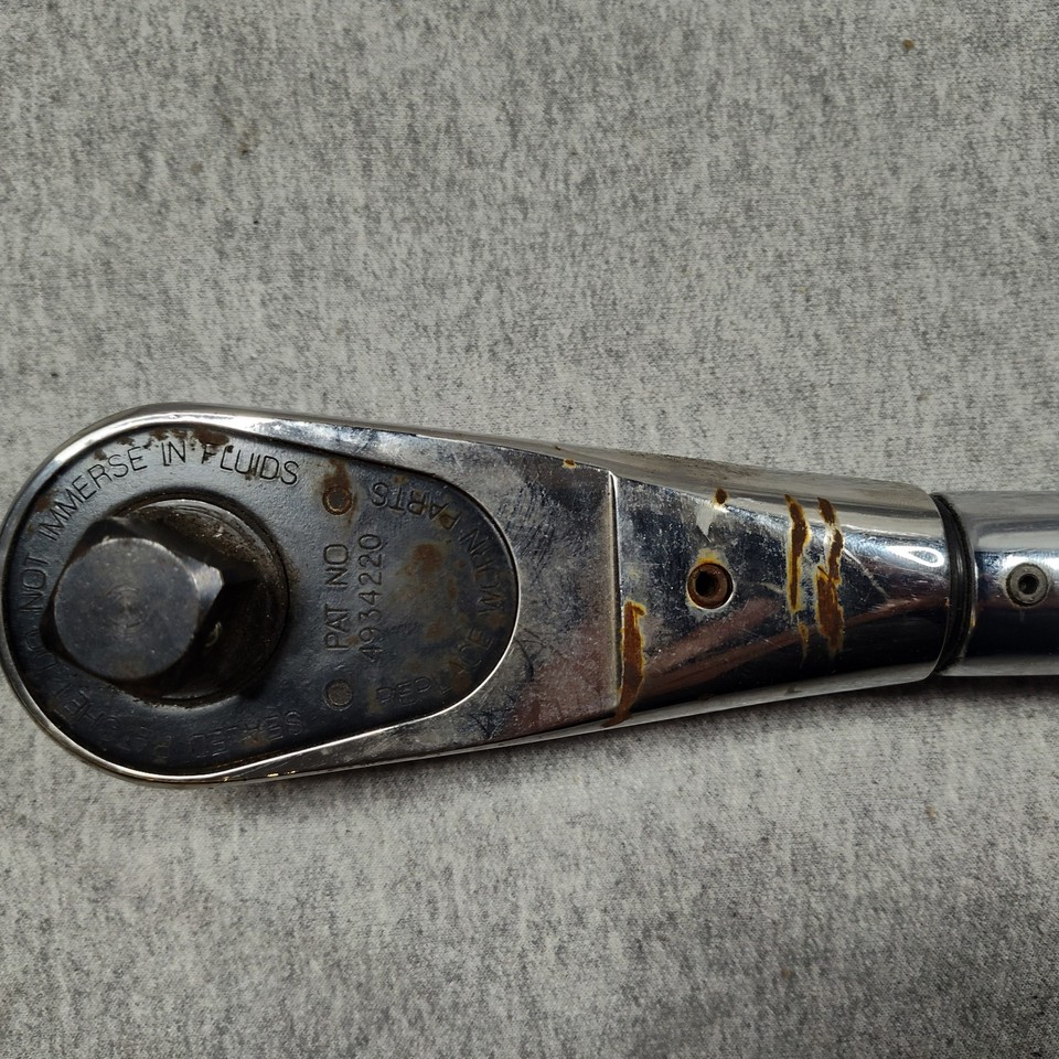 Snap-on QD4R600 Torque Wrench L872 RATCHET HEAD 3/4" 100-600 Foot Lbs ...