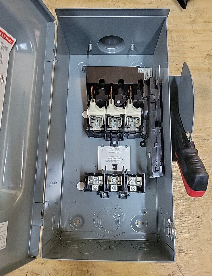 NEW NO BOX SQUARE D H362RB Heavy Duty Safety Switch 60A 600 VAC/V | eBay