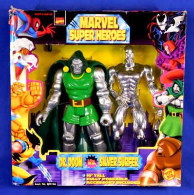 MARVEL SUPERHEROES 10" DR. DOOM & SILVER SURFER SET TOY BIZ 1998 | eBay