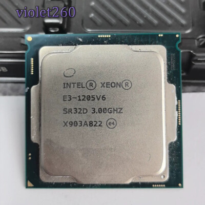 Intel Xeon E3-1205 v6 LGA1151 CPU Processor 3.0GHz Quad Cores 8 MB 65 W ...