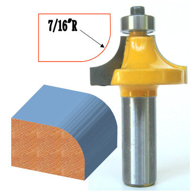 1pc 1/2" Sh 7/16" Radius 1-3/8" Cutting Diameter Round Over Router Bit ...