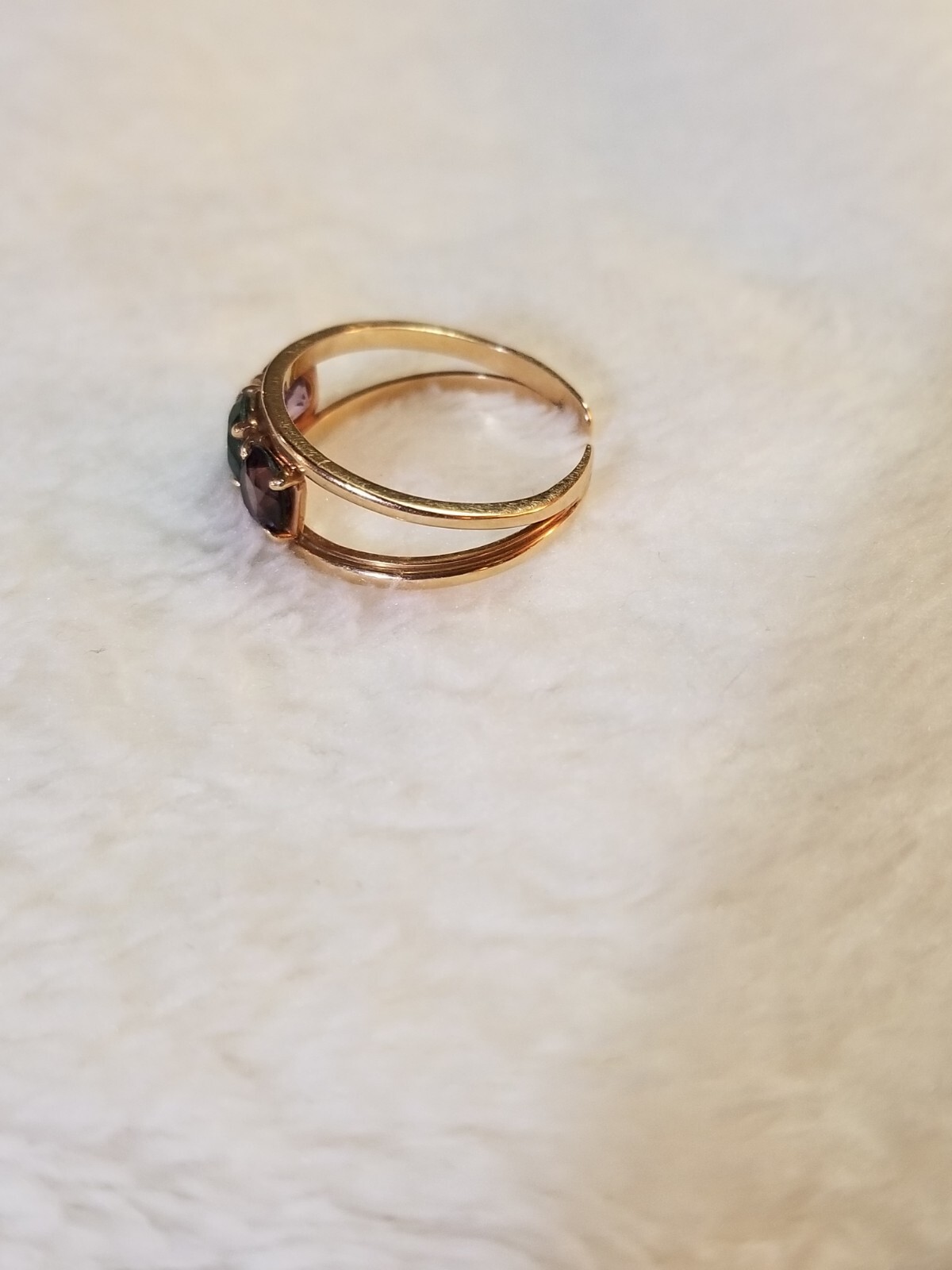 14k Gold Gleamlight Ring With 3 Different Gem Stones … - Gem