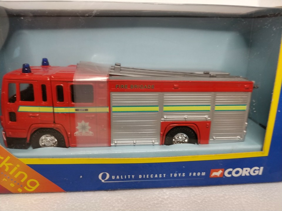 Corgi 1/50 Scale Diecast Fire Truck Volvo Fire Engine City Fire Brigade ...