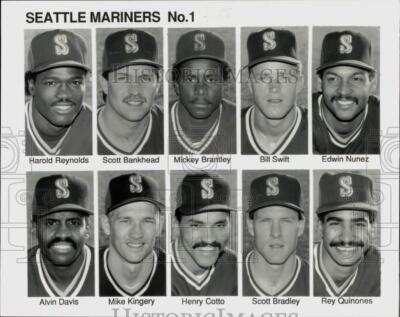 Press Photo Seattle Mariners baseball head shots - srs01652 | eBay