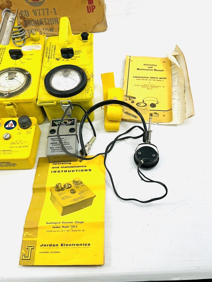 Geiger Counter CDV-777-1 Set Victoreen Radiological Survey Civil ...