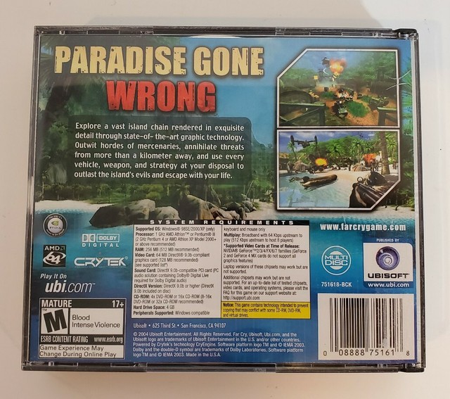 Far Cry by Ubisoft - PC CD-ROM Game - 5 Discs - 2004 Game of the Year ...