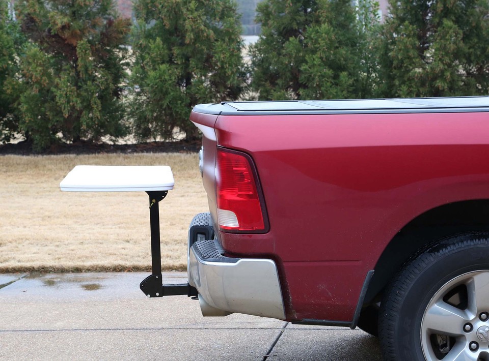 Adjustable Hitch Mount Tailgate Table for Camping Fishing Picnic Sport ...