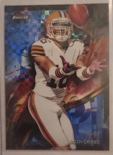 2024 TOPPS FINEST CLEVELAND BROWNS JOSH CRIBBS BLUE 56/99 | eBay