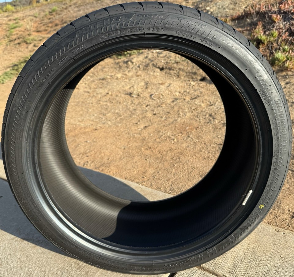 Set of TWO BRAND NEW 275/35R20 Bridgestone Potenza S007A RFT BMW Run ...