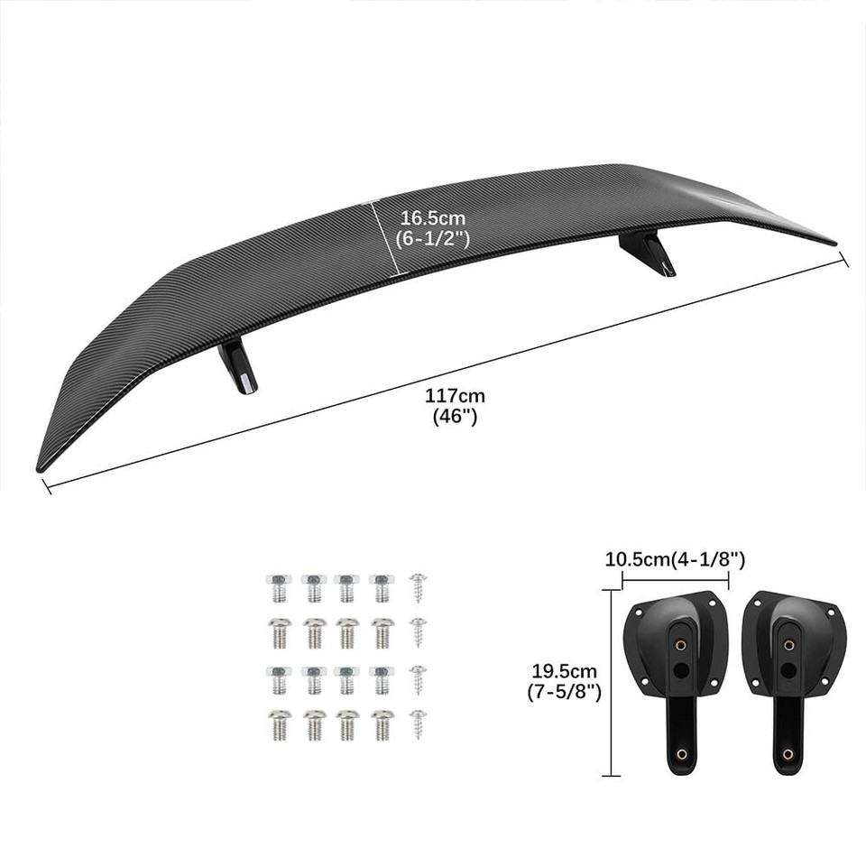 For Nissan 370z 350z 47" Carbon Fiber GT Rear Trunk Spoiler Roof Tail ...