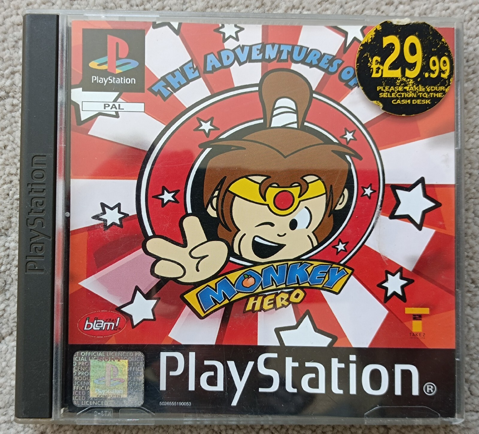 The Adventures of Monkey Hero Sony PlayStation 1 Ps1 Game Complete for ...