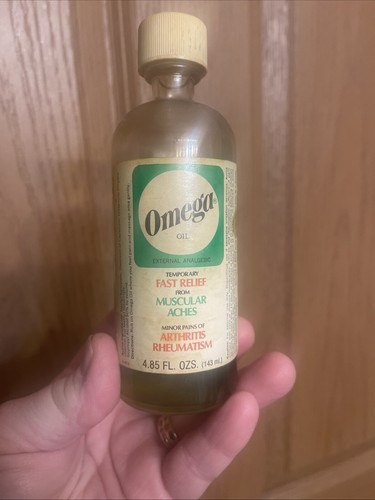 Omega Chemical Co. Oil Medicine Bottle Medicinal Complete Label 4.85oz ...