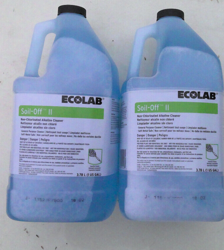 Ecolab Soil-Off II Non-Chlorinated Alkaline Cleaner Pack of 2 | eBay