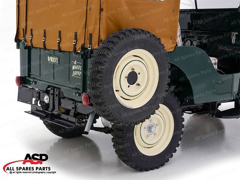 Jeep Willys CJ2A CJ3A CJ3B CJ5 Canvas Soft Top Fits on Civil Bow Frame ...