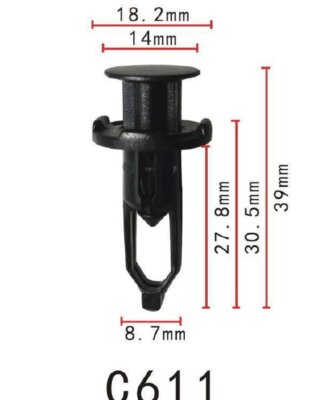 20pcs Fit Toyota 5216116010,5216102020,5216144010O,521610K040 bumper ...