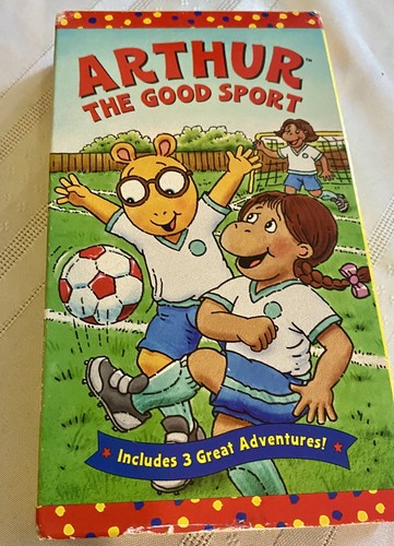 Arthur The Good Sport VHS VCR Muffy, Francine, Soccer, Cartoon 3 Movies ...