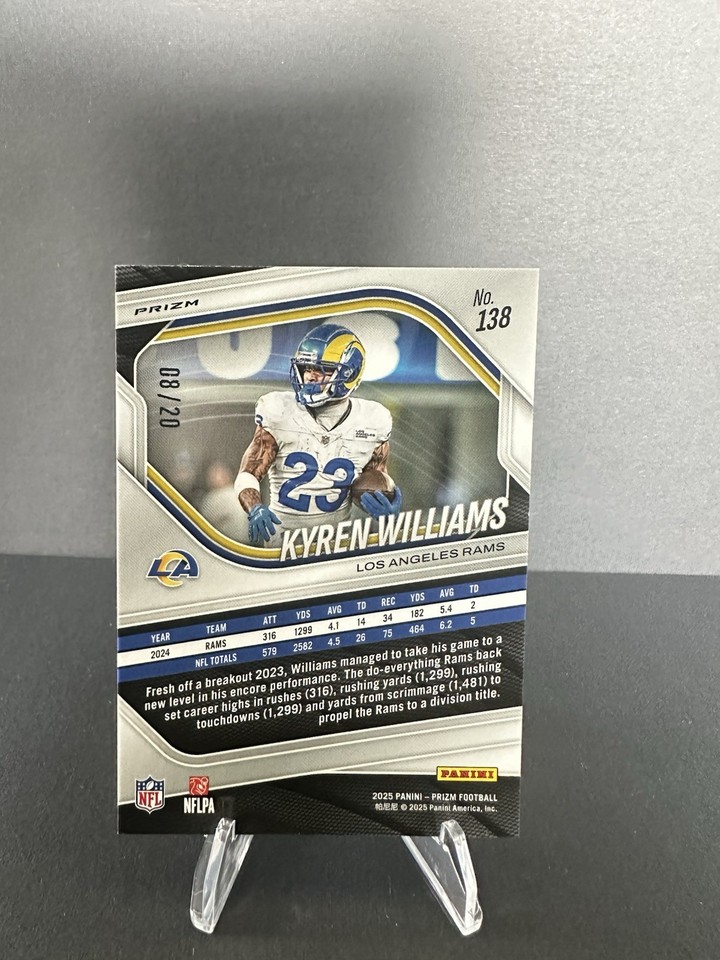 2025 Panini Prizm - Kyren Williams #138 (Panini Logo) /20 - Los Angeles ...
